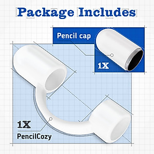 PencilCozy Apple Pencil Cap Replacement and Holder with Cap, Protective Cover & Tether Prevents Damage, Apple Pen Cap Works with Apple iPad Pro, Apple Pencil 1st Generation Cap, Apple Accessories