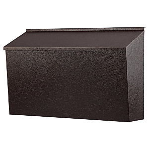 KYODOLED Wall-Mount Mailbox,Large Capacity Mail Box,Galvanized Steel Rust-Proof Metal Post Box,Mailboxes for Outside,15.7"x9.9"x4.9" Bronze