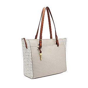 Fossil Women's Rachel Faux Leather Tote Bag Purse Handbag, Hearts (Model: ZB7446745)