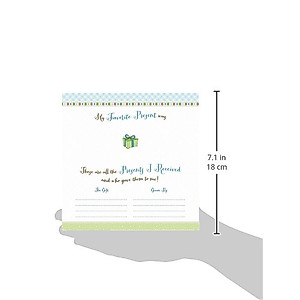 Lillian Rose 1st Birthday Keepsake Memory Book, Blue, 7"