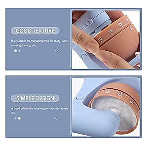 SOLUSTRE Kids Clock Hand Mixer Timer Egg Beater Mixing Kitchen Cooking Timer Clock Loud Alarm Counters Manual Timer for Baking Children Handheld Mixer