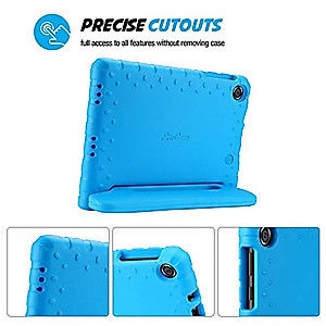 ProCase Kids Case for Alcatel Joy Tab 2 8 inch 2020(Model: 9032Z), Alcatel Joy Tab 2 Case, Shockproof Kids Friendly Convertible Handle Stand Case for Metrobyt-Mobile Alcatel Joy Tab 2 Tablet -Blue