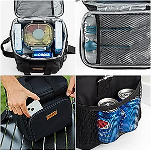 EastMayPoc Lunch Bag for Men - 24L Insulated Lunch Bag, Versatile for Work, Gatherings, Beach - Waterproof, Leak-proof, Sturdy Zipper - Includes Shoulder Strap - Holds 24 Cans