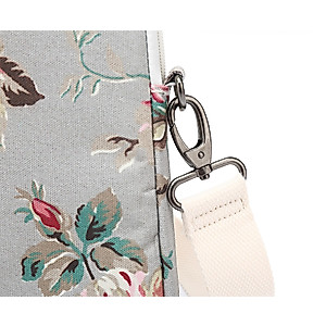 Canvaslove Rose Pattern Water Resistant Laptop Shoulder Messenger Bag for MacBook Pro 16 inch,15.6 inch and 15 inch-16 inch Laptop