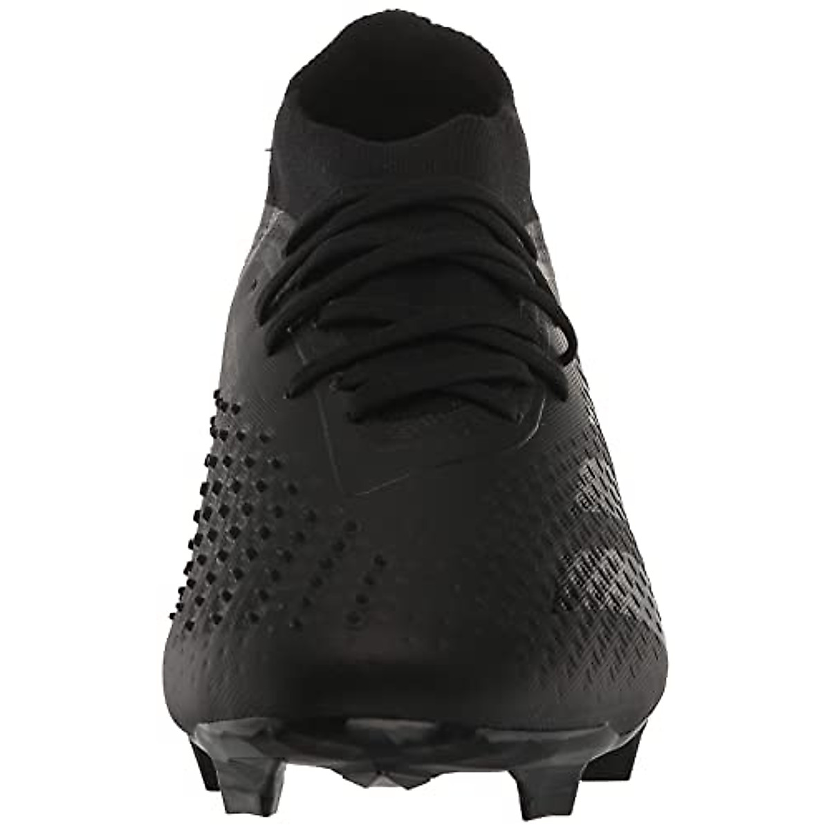 adidas Unisex Predator Accuracy.3 Firm Ground Soccer Shoe, Black/Black/White, 9.5 US Men