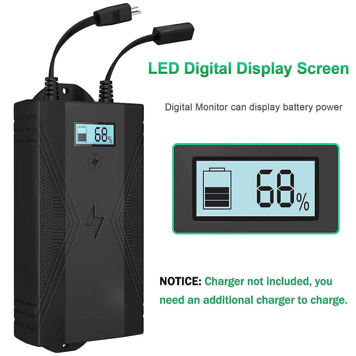 Battery Pack for Reclining Furniture 2500mAh Universal Wireless Recliner Battery Pack Rechargeable for Electric Recliner, Couch, Sofas, Lift Chairs Fits Furniture with 2-Pin Connection