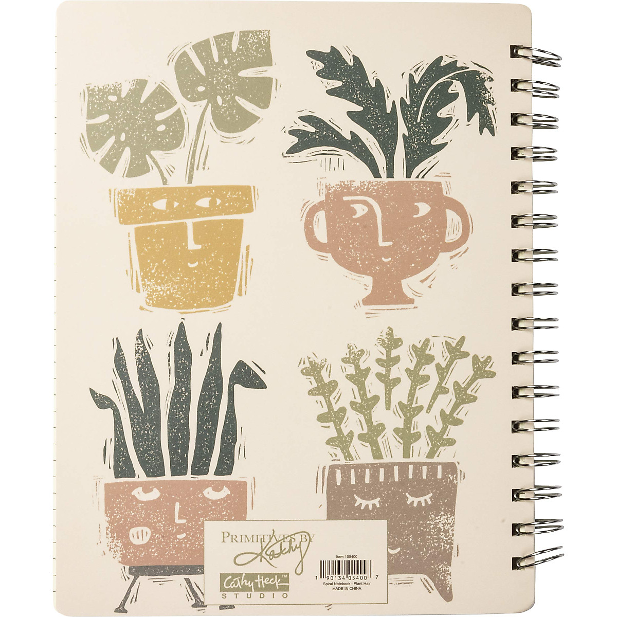 Primitives by Kathy Plant Hair Don't Care Spiral Notebook 7" x 9" x 0.50"