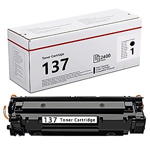 1PK Black Cartridge 137 Toner Cartridge Replacement for Canon 137 imageCLASS MF240 MF247 MF232w MF217w MF212w MF220 MF240 LBP151dw MF249dw MF236n MF212w Printers Toner.