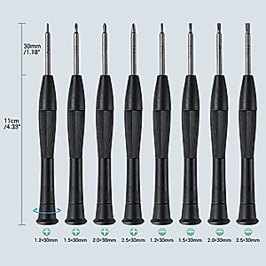 Upgrade Version Magnetic Eye Glass Repairing Kit, Eyeglass Repair Tool Kit with Compact Screw Box Include Nose Pads, Precision Screwdriver Set, Screws, Tweezer for Eyeglass, Eyeglasses and Sunglasses