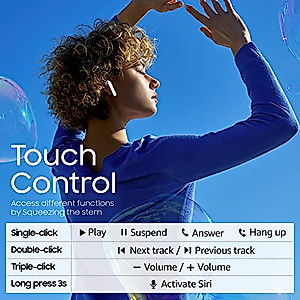 Wireless Earbuds Bluetooth Headphones 36H Play Time 5.0 Bluetooth with Wireless Charging Case, IPX6 Waterproof Sweat-Proof Earphones True Wireless Earbuds, in-Ear Earbuds for Working Sports TV