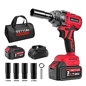 SEYVUM C11 Cordless Drill Set, [Compact] [Powerful Brushless Motor], 12V Electric Drill 350 In-lb Torque, Power Drill with Tool Bag, 1H Fast Charger, Lightweight, Electric Screwdriver Drill Bits(Blue)