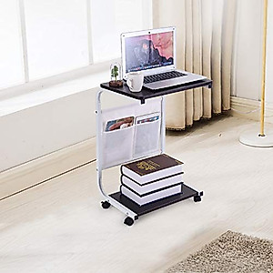 Home Office Chair Can Be Lifted and Lowered Mobile Computer Desk Bedside Table 23.6×15.7inch -Ship Fron USA