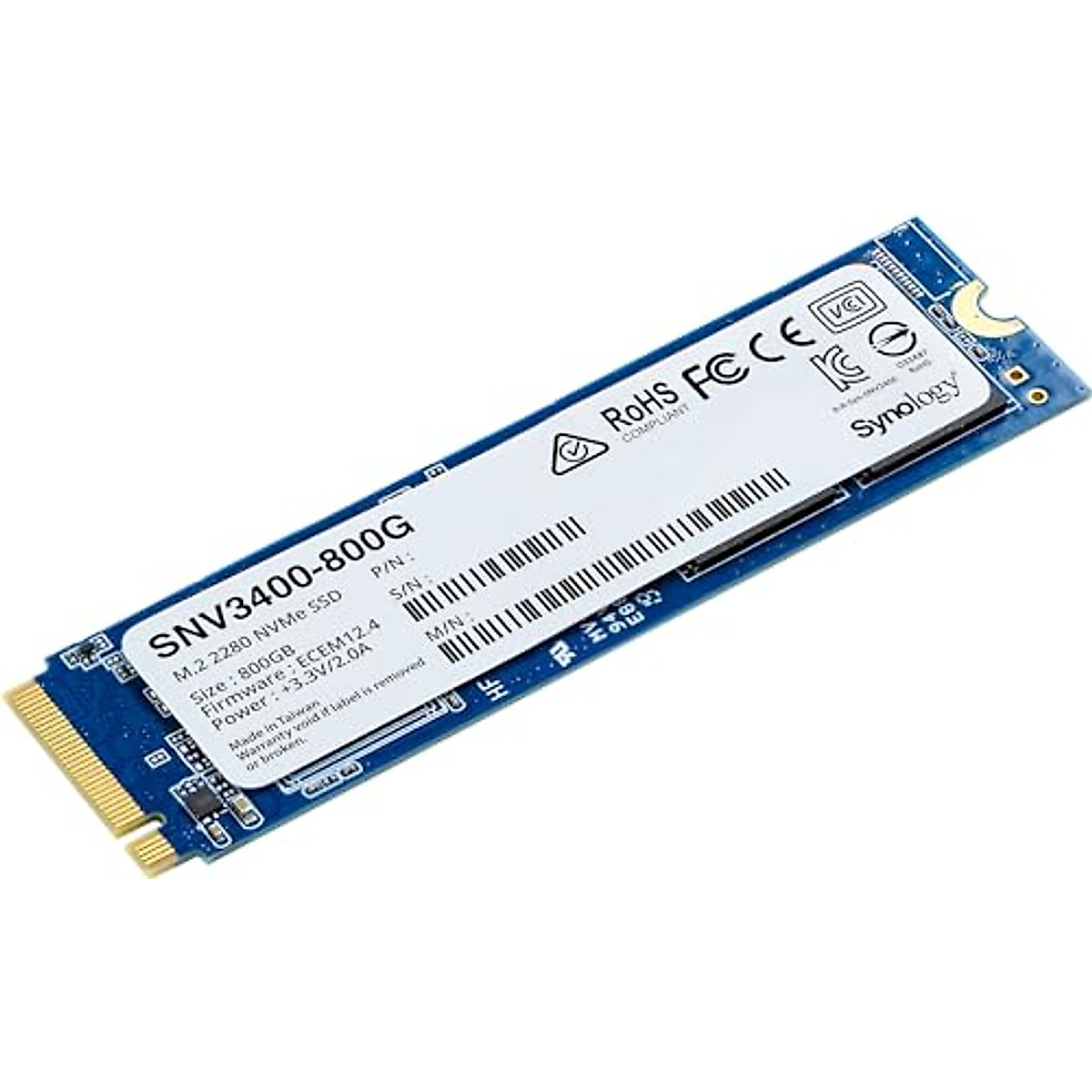 Synology M.2 2280 NVMe SSD SNV3410 800GB