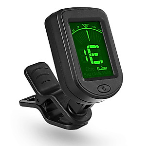 Guitar Tuner Clip On Ukulele Tuner 1 Pack for Guitar Bass Ukulele Violin banjo Tuner