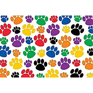 Teacher Created Resources Colorful Paw Prints Postcard (4799), Multi
