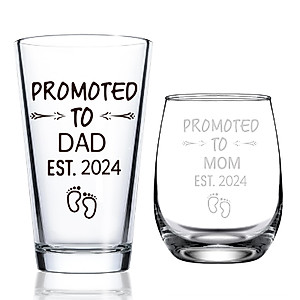 JERIO New Parents Gift Est 2023, Gifts for Mom & Dad Baby Shower, First Time Mommy & Daddy to Be, Perfect Present for Mother’s Day, Father’s Day, Baby Shower, Pregnancy