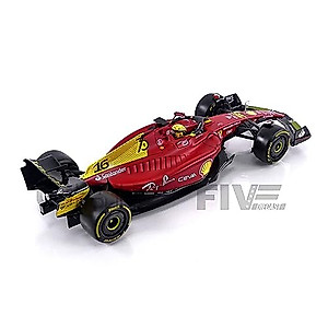 Bburago - Iron F1-75 - Italy Monza GP 2022-1/18, Red/Yellow