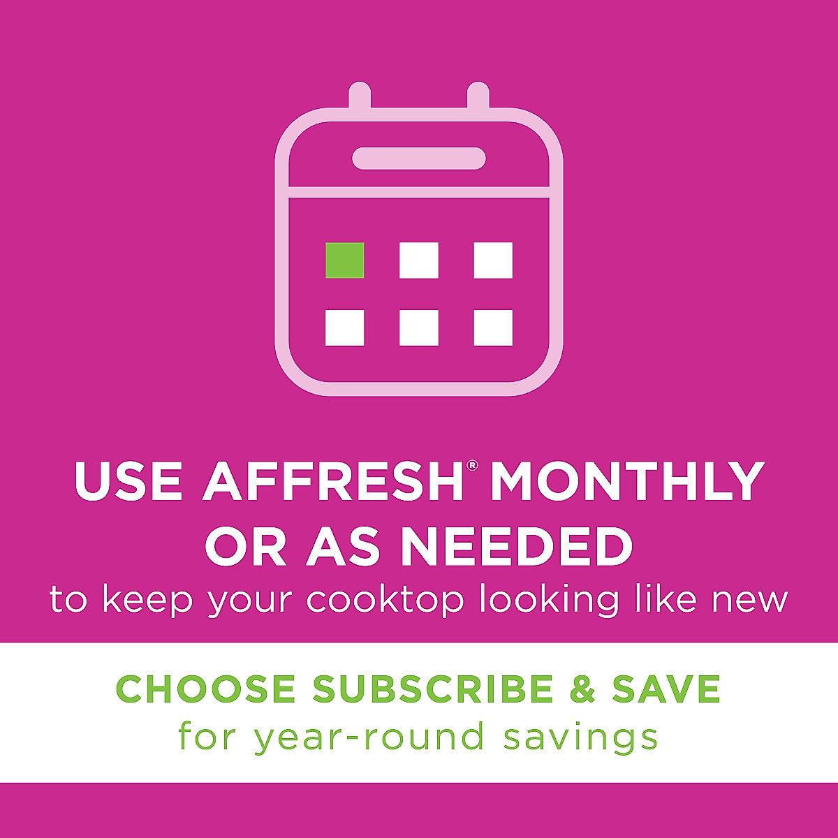 Affresh Cooktop Cleaning Kit, Safe for Glass & Ceramic Cooktops, Includes 5 oz cleaner, 5 pads, 1 scraper