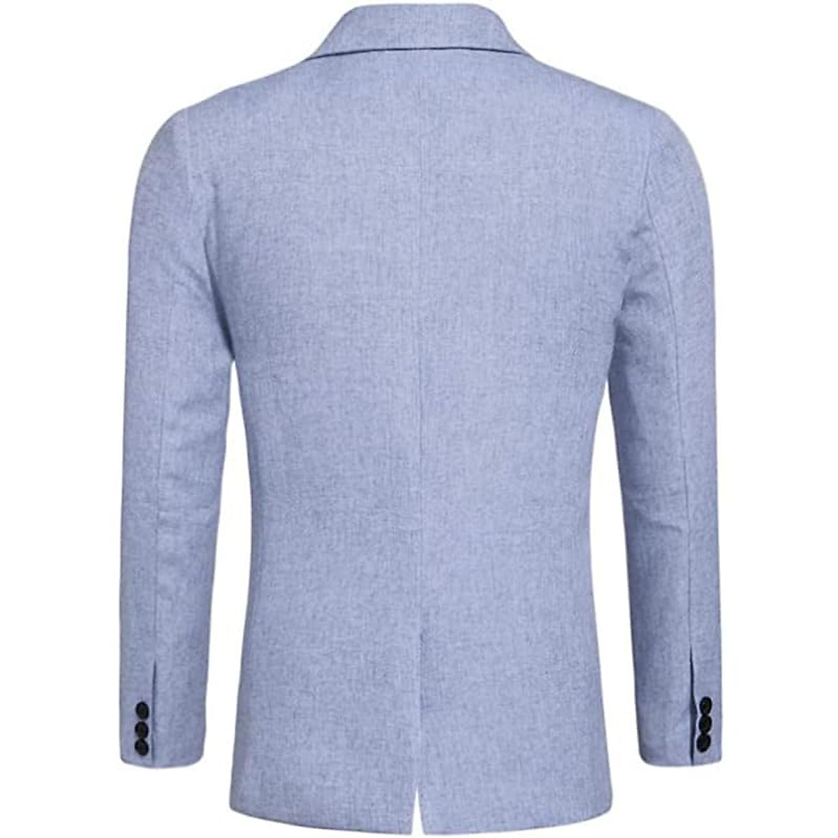 MMCICI Mens Casual Blazer Sport Coat Lightweight One Button Business Jackets Blue