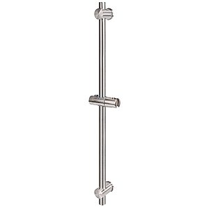 NearMoon Shower Slide Bar with Height/Angle Adjustable Handheld Shower head Holder, Bathroom SUS 304 Stainless Steel Wall-Mounted for Bath (26 Inch, Brushed Nickel)