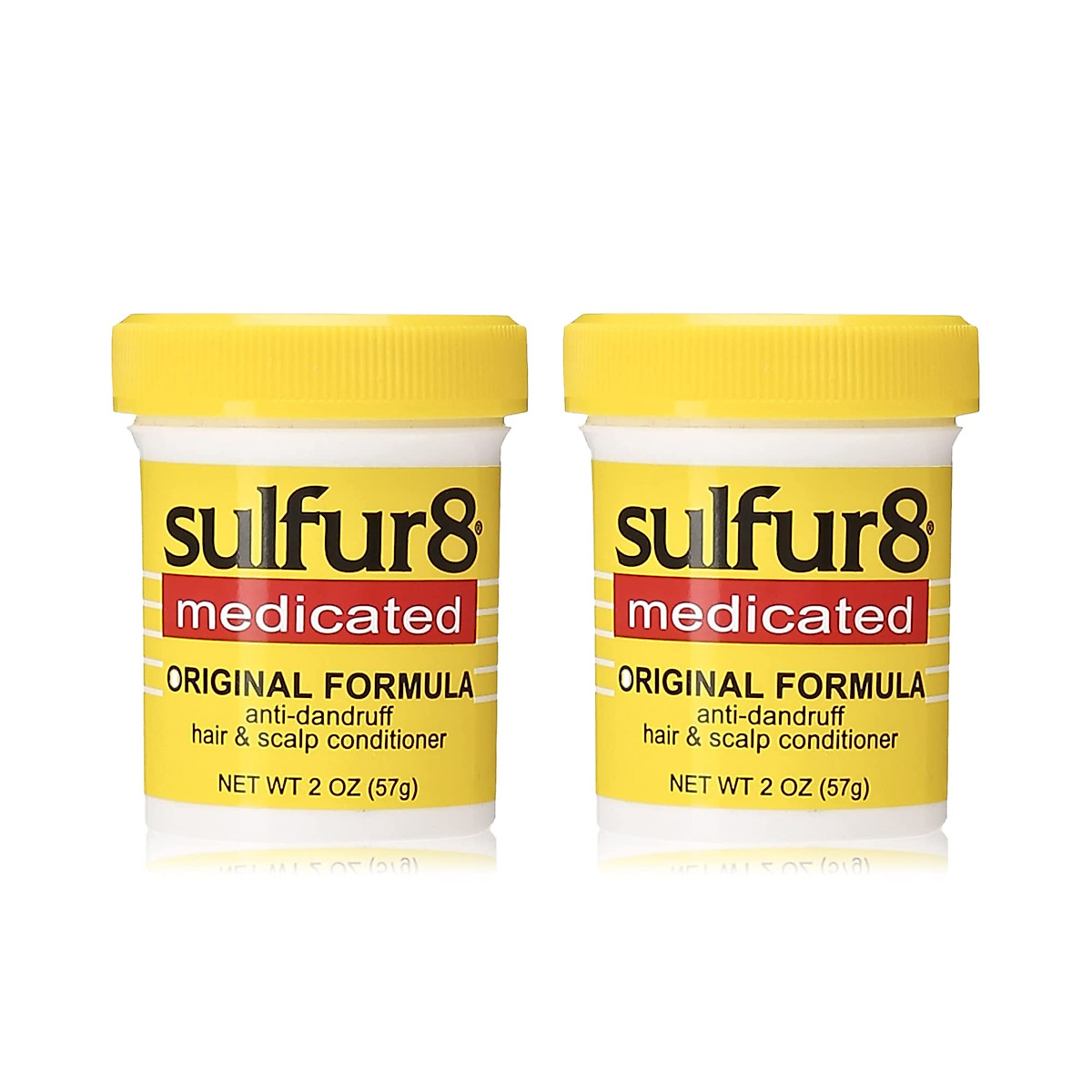 Sulfur 8 Medicated Original Formula Anti-Dandruff Hair and Scalp Conditioner, 2 Oz (Pack of 2)
