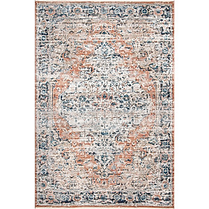 nuLOOM Piper Faded Transitional Area Rug, 4x6, Beige