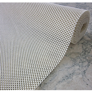 Quality Shelf and Drawer Liner, Non-Adhesive, Non-Slip, Durable, Gripping and Measures 18" x 8' for Kitchen, Pantry, Bathroom Vanity, Cupboard, Office, Laundry Room and Workshop Cabinets (White)