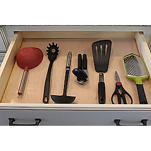 612 Vermont 24" x 20' Clear Ribbed, Waterproof, Non-Adhesive Plastic Shelf Liner for Use in Kitchen Cabinets, Pantry, Wire Shelves, Under Sink, Refrigerators and More.