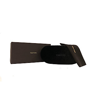 Tom Ford FT0008 Jennifer 48H 61MM Transparent Dark Brown/Polarized Brown Geometric Square Sunglasses for Women + BUNDLE with Designer iWear Eyewear Kit