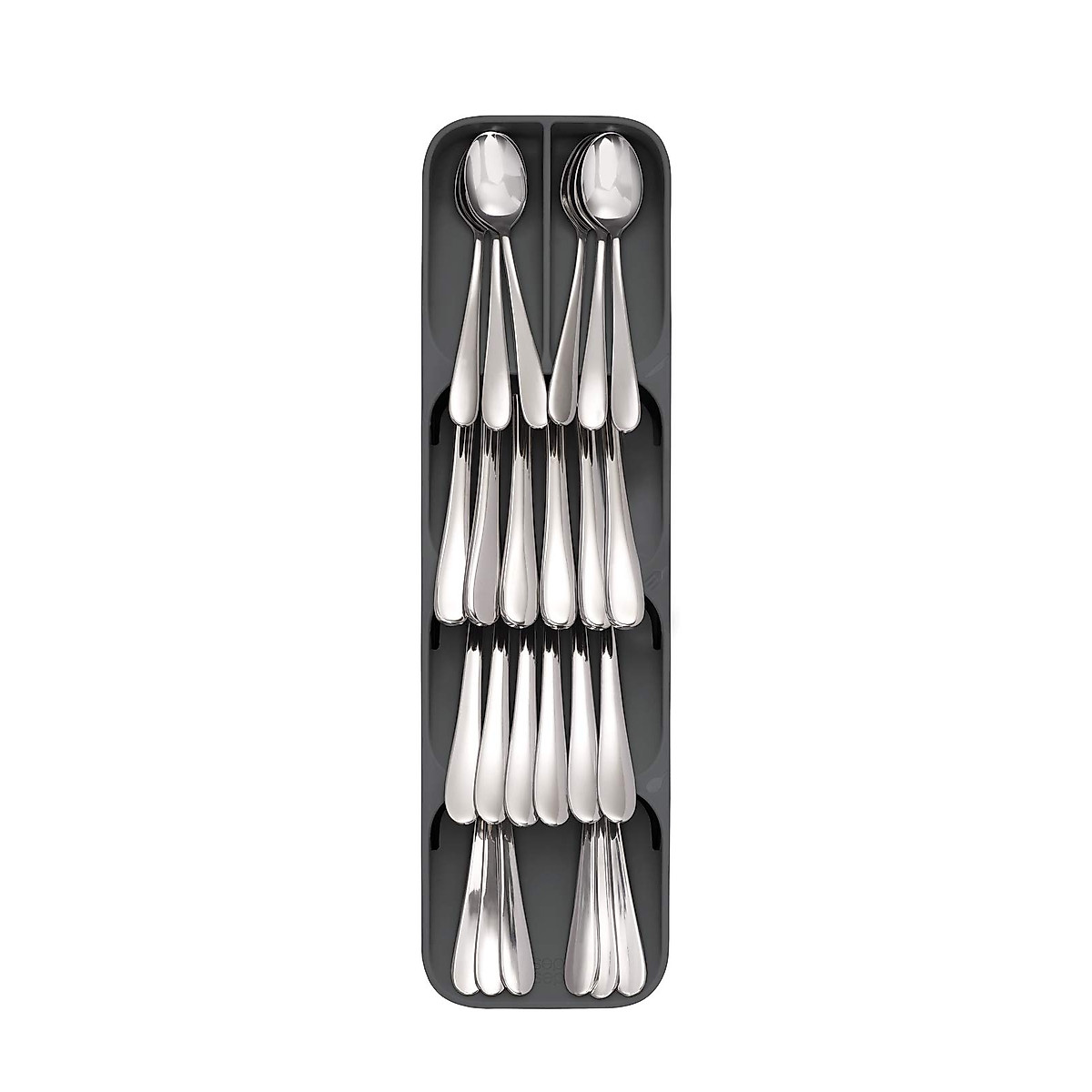 Joseph Joseph Duo 80082 Duo Cleaning & Organisation Cutlery Organiser, Grey