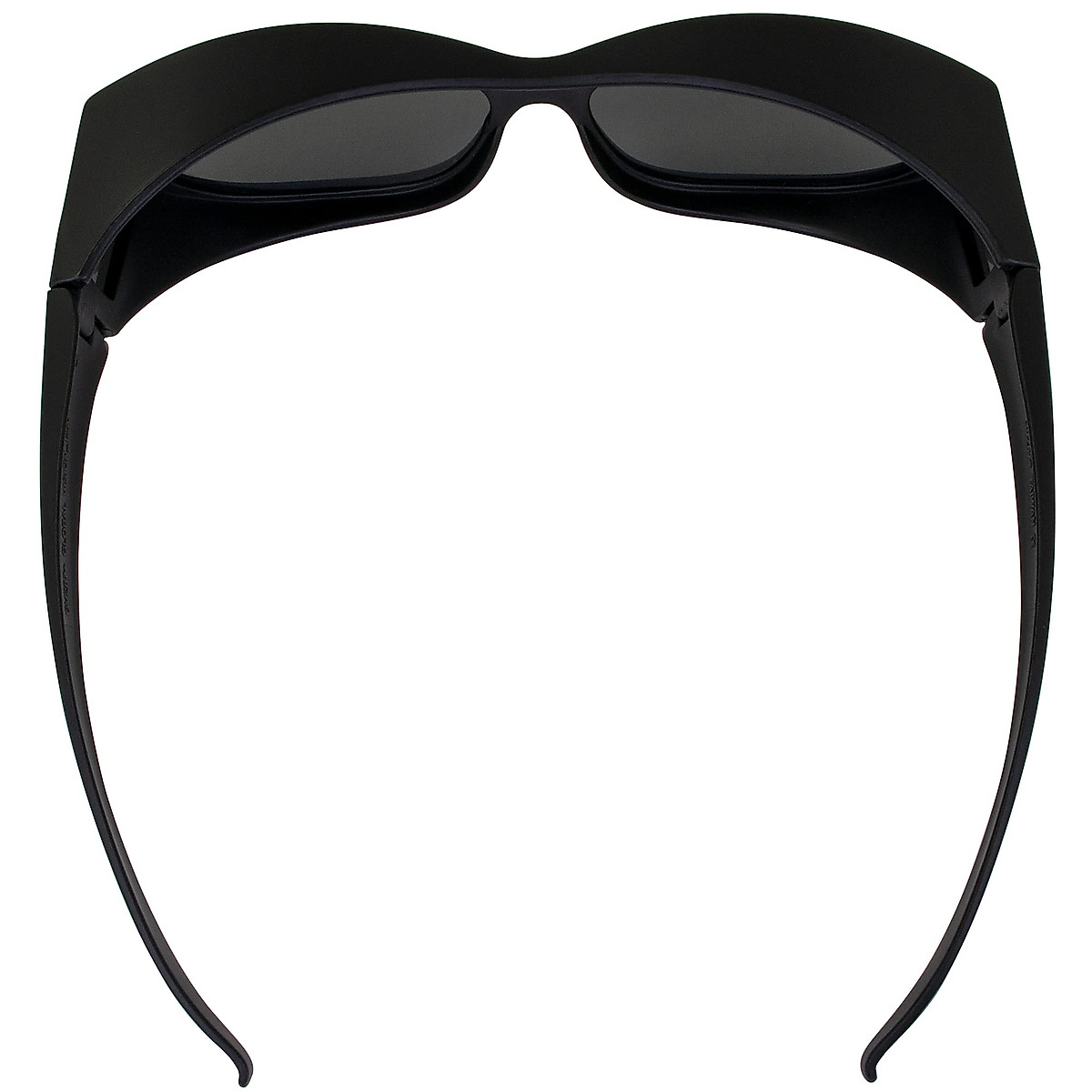 Global Vision Escort Safety Glasses Fit Over Most Eyewear Smoke Lenses (Black Smoke)