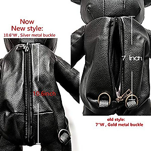MengEryt Fashion Skeleton Bear Backpack Punk Style Cute Bags Designer Backpacks (Black)