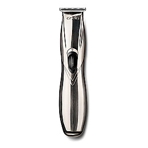 Andis 32400 Slimline Pro Cord/Cordless Beard Trimmer, Lithium Ion T-blade Trimmer, Close Cutting T-Blade Zero Gapped, Chrome