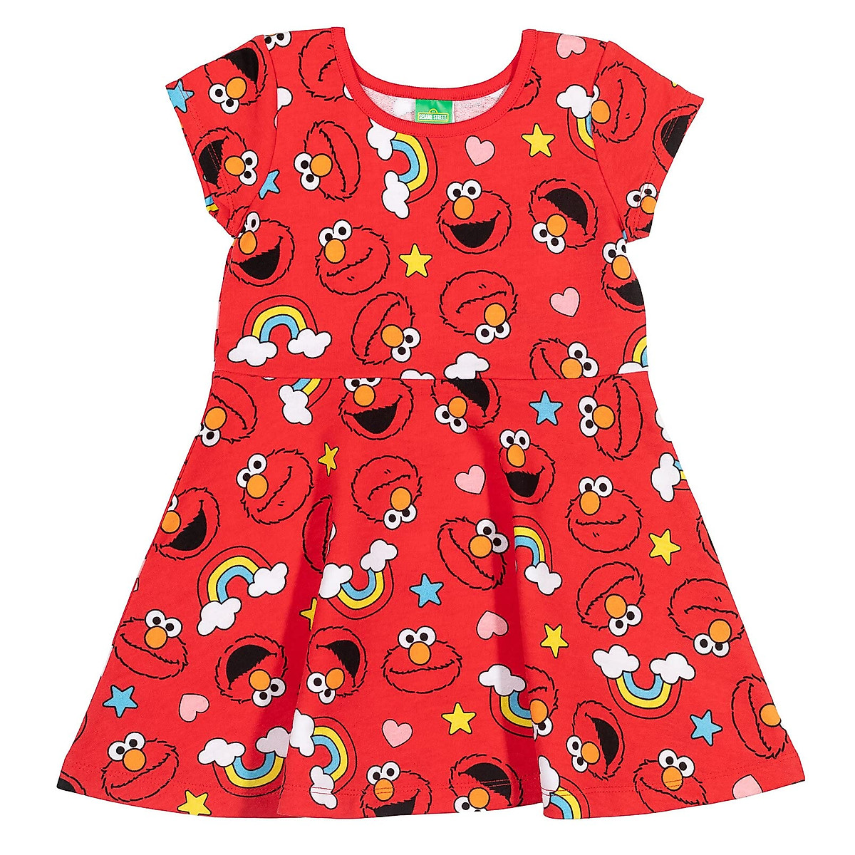 Sesame Street Elmo Toddler Girls Dress and Scrunchie Red 3T