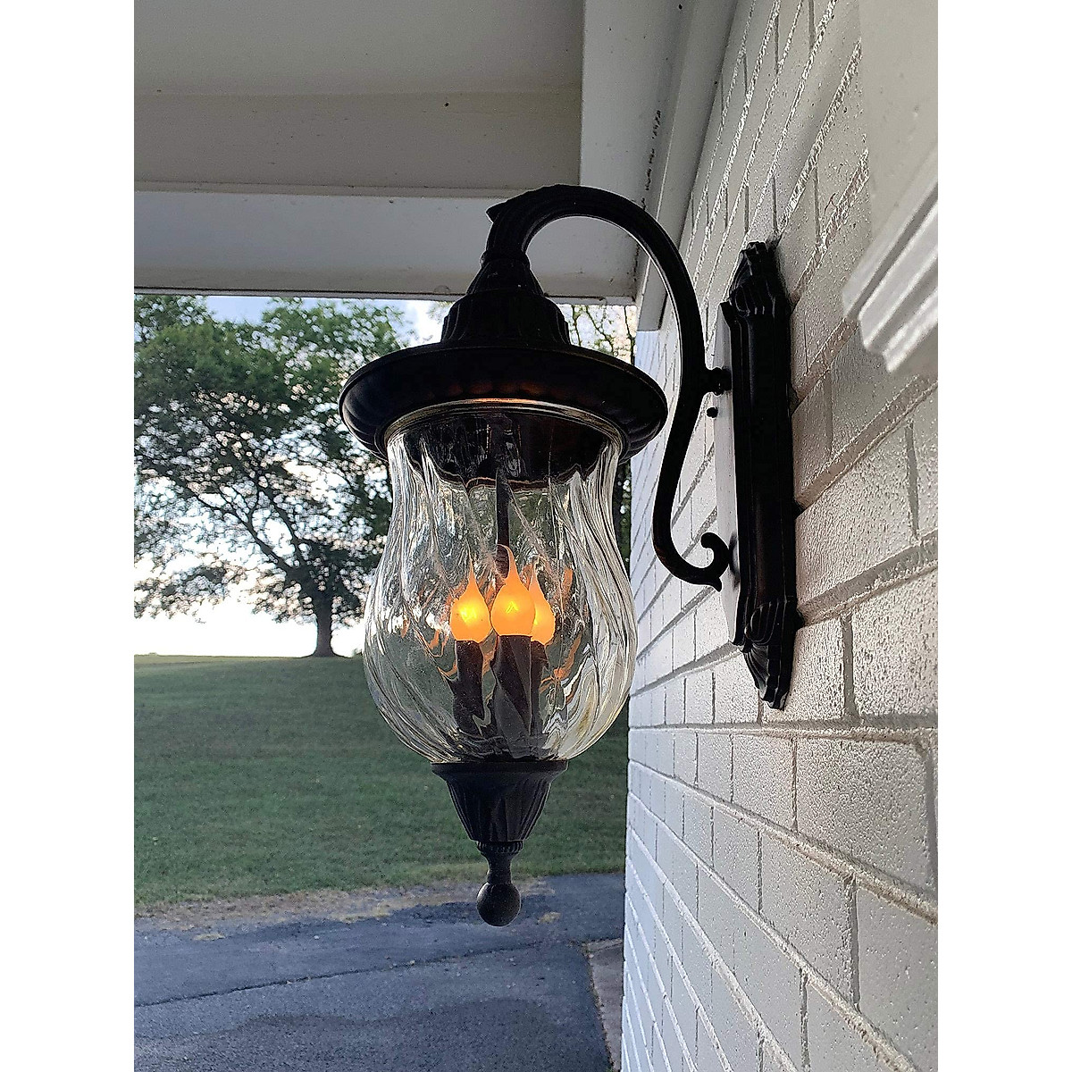 LightLady Studio, Silicone Dipped Candle Light Bulbs, 7 Watts, 12Pk, Silicone Light Bulbs for Candle Lamps, Window Candles, Candelabra, Handmade, Dipped, White, Candle Bulbs Silicone