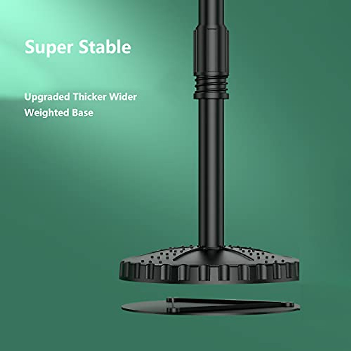 Phone Holder for Desk,Angle Height Adjustable 360 Rotation Cell Phone Stand(Black)