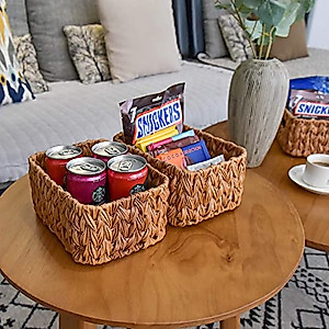 GRANNY SAYS Bundle of 2-Pack Wicker Baskets & 3-Pack Wicker Storage Baskets