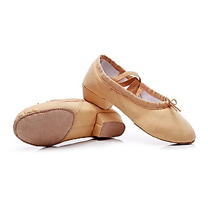 Women's Latin Dance Shoes Kids Canvas Ballroom Character Dance Teaching Shoes Natural 8.5 M US Women