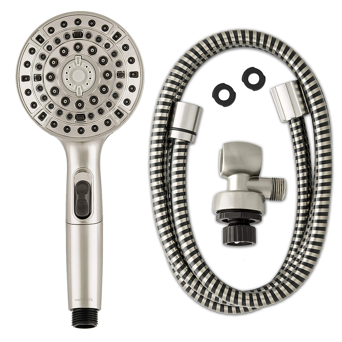 Waterpik 7-Mode PowerPulse Massage Hand Held Brushed Nickel Shower Head with EasySelect. VOT-669E?