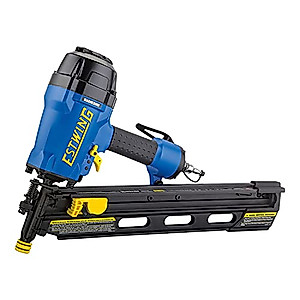 Estwing EFR2190 Pneumatic 21 Degree 3-1/2" Framing Nailer with Adjustable Metal Belt Hook, 1/4" NPT Industrial Swivel Fitting, and Bag