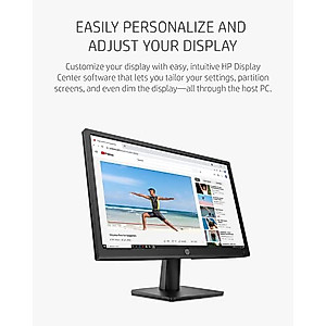 HP V223ve FHD Monitor, 1080p VA Display,75Hz Refresh Rate, 21.5-inch Computer Screen,TÜV certified Low Blue Light Mode, Ergonomic Tilt,3000:1 Contrast Ratio,HDMI & VGA Ports,VESA Mounting (2021),Black