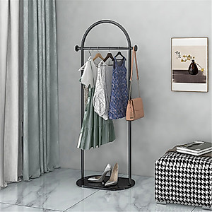 Modern Clothes Rail，Clothing Garment RacksClothes Rack with Iron Brackets and Marble Base, Tall Clothing Racks for Bedroom(Size:50 * 33 * 170CM,Color:D)