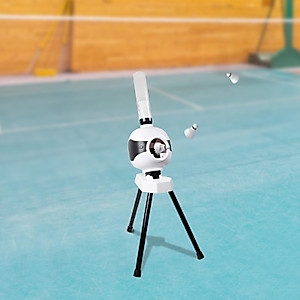 DNYSYSJ Portable Badminton Serve Machine, Automatic Badminton Pitching Machine Badminton Training Machine Automatic Shuttlecock Launcher for Indoor & Outdoor Training