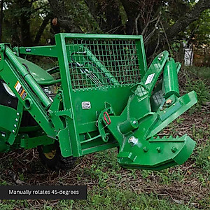 Titan Attachments 12" Rotating Tree Shear Attachment 5" Cylinder for JD Hook and Pin Loaders