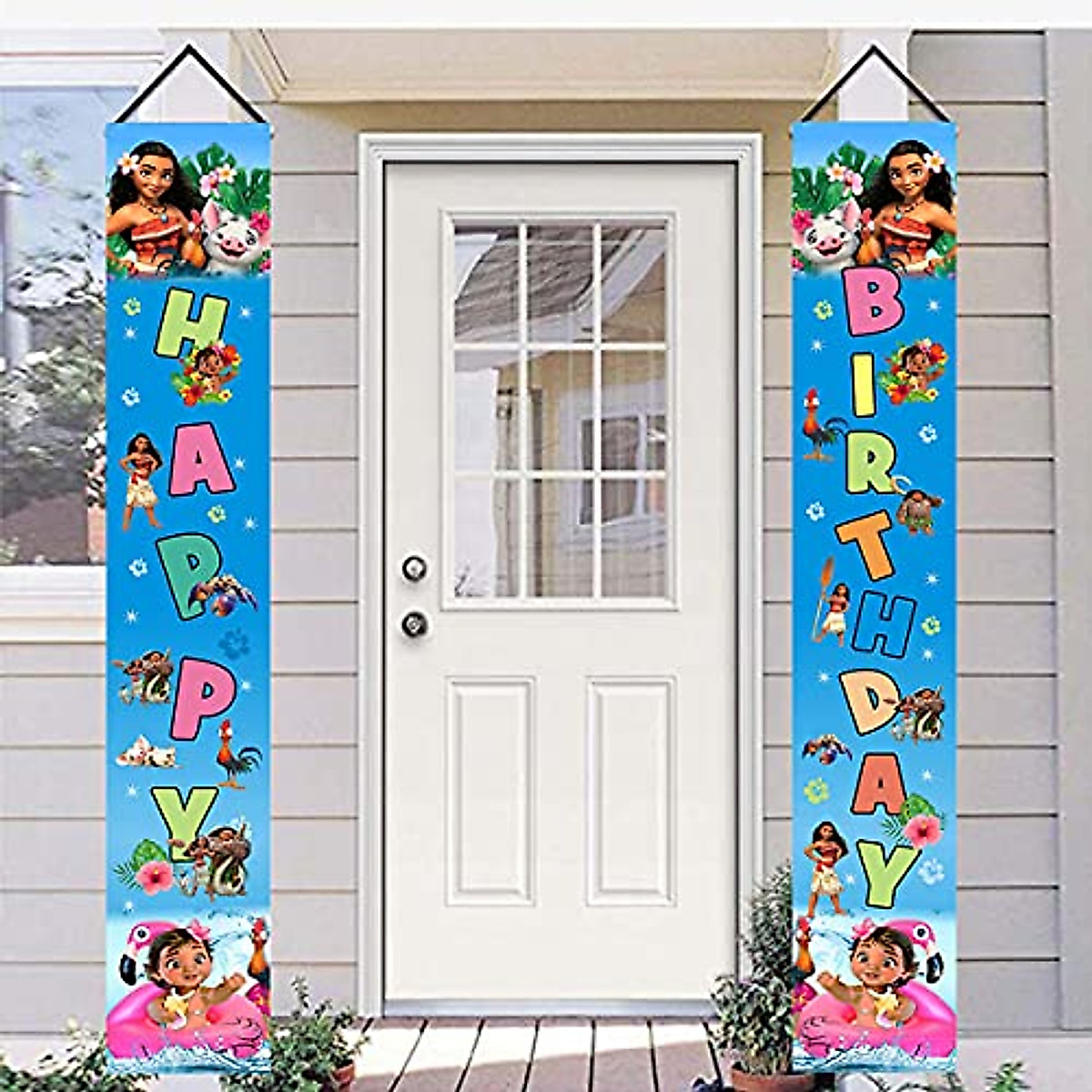 Moana Party Hanging Banners Moana Birthday Theme Party Decoration