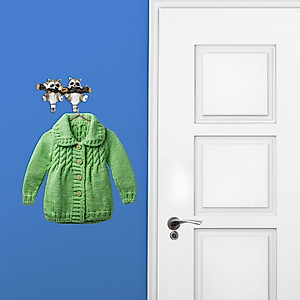 AMAJY Whimsical Raccoon Wall Hooks - Rustic Resin Log Cabin Hanger for Coats, Hats, Backpacks, Keys, Towels, and More - Functional Wall-Mount Storage for Entryways, Bedrooms, Bathrooms, or Kitchens