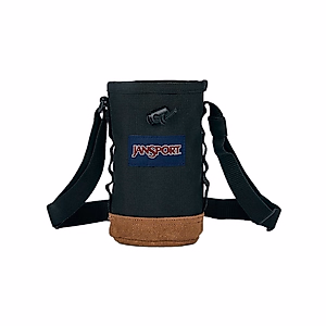 JanSport Kitsack Water Bottle Holder Carrier with Sling Strap - Black