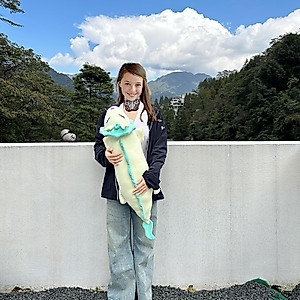 Hofun4U Dragon Plush Pillow, 34 Inch Dragon Stuffed Animals, Christmas Birthday Gift for Adults Kids Girls Boys