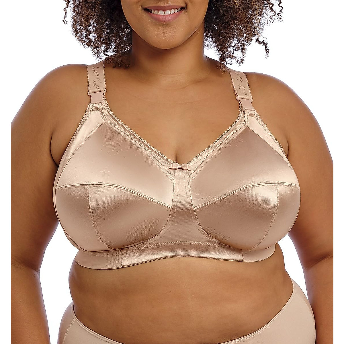 GODDESS Keira Side Support Wire-Free Nursing Bra 40K, Nude
