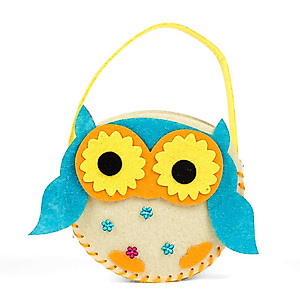 TOYANDONA 6Pcs Sewing Kit for Kids, Creative Kids Handbag Cartoon Nonwoven DIY Handbag Kit for Girls Kit Crafts and Arts